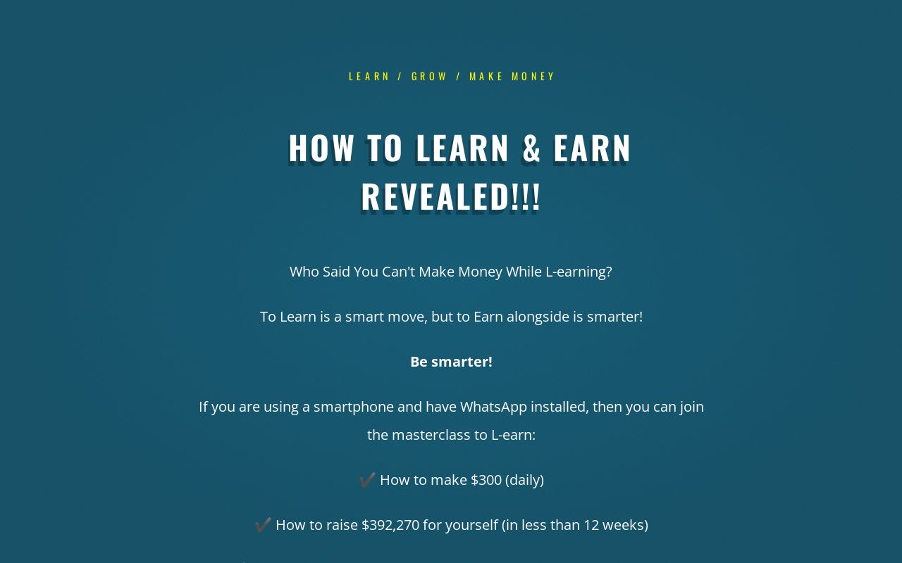 Learn & Earn